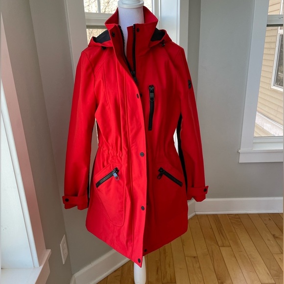 Calvin Klein | Jackets & Coats | Calvin Klein Red Black Water Resistant ...
